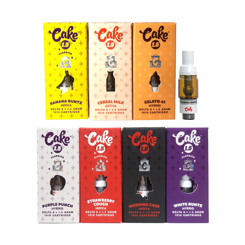 Cake Delta 8 1010 Cartridge 1.5gram - Purple Punch | Carytown Tobacco Inc.